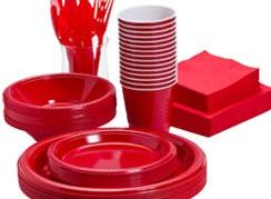 RØDT SERVISE OG DEKORASJON TIL HVERDAGS OG FEST | FESTSTEMNING.NO